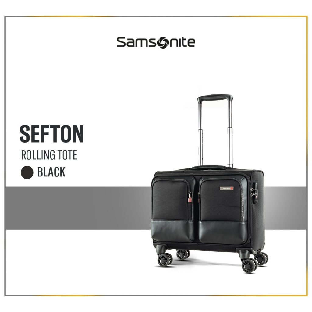 Jual Samsonite Sefton SP Rolling Tote - Black | Shopee Indonesia