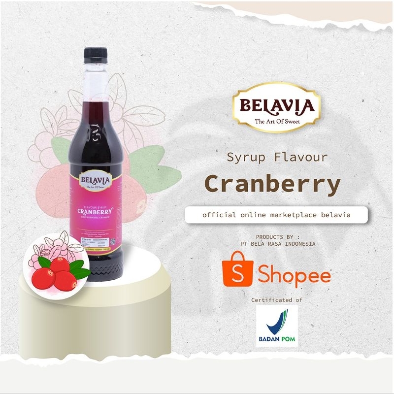 Jual Cranberry Syrup Belavia | Shopee Indonesia