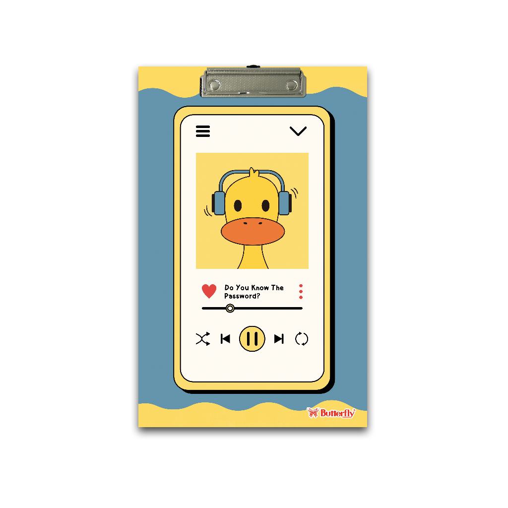 Jual Clipboard Motif F4 Butterfly - Motif Funky Duck | Shopee Indonesia