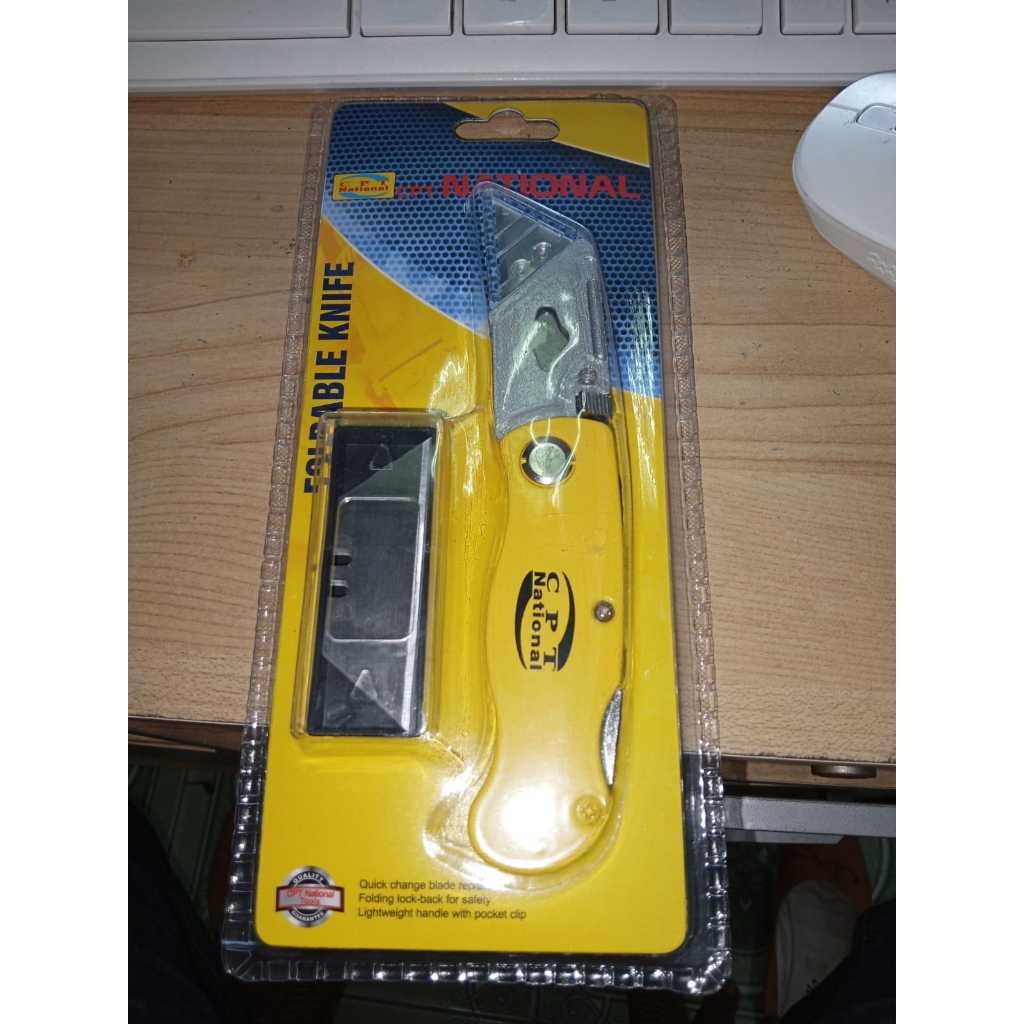 Jual Pisau Cutter Gypsum/Foldable Knife CPT National | Shopee Indonesia