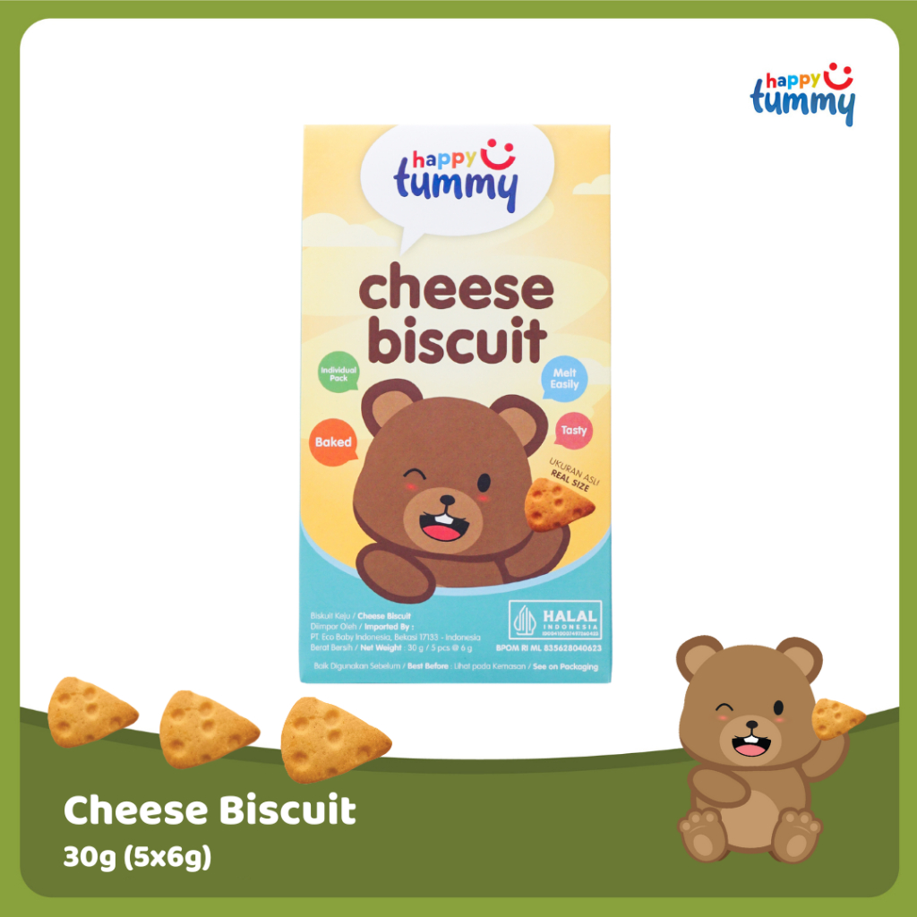 Jual [MPASI Snack Bayi Sehat] - Happy Tummy Cheese Biscuit - Snack Keju ...
