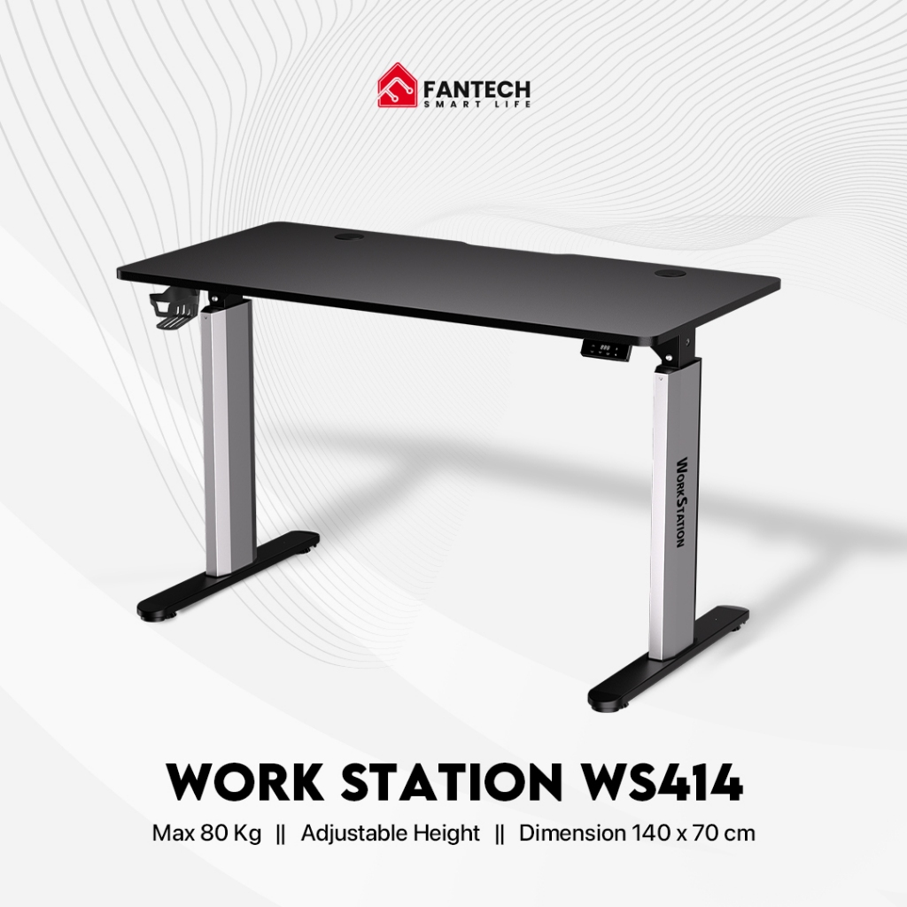 Jual Fantech Meja Komputer Elektrik Adjustable Standing Desk Electric ...