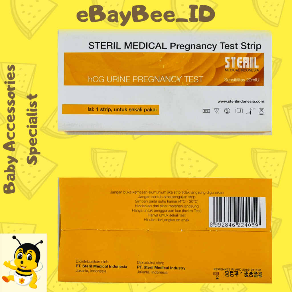 Jual Ebaybee_id STERIL Pregnancy Test | Test Pack | Tes Kehamilan | HCG ...