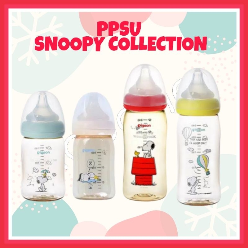 Jual Botol Susu Pigeon PPSU SNOOPY COLLECTION | Shopee Indonesia