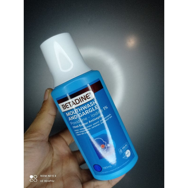 Jual Betadine mouthwash and gargle obat kumur antiseptik 190ml / 100ml | Shopee Indonesia