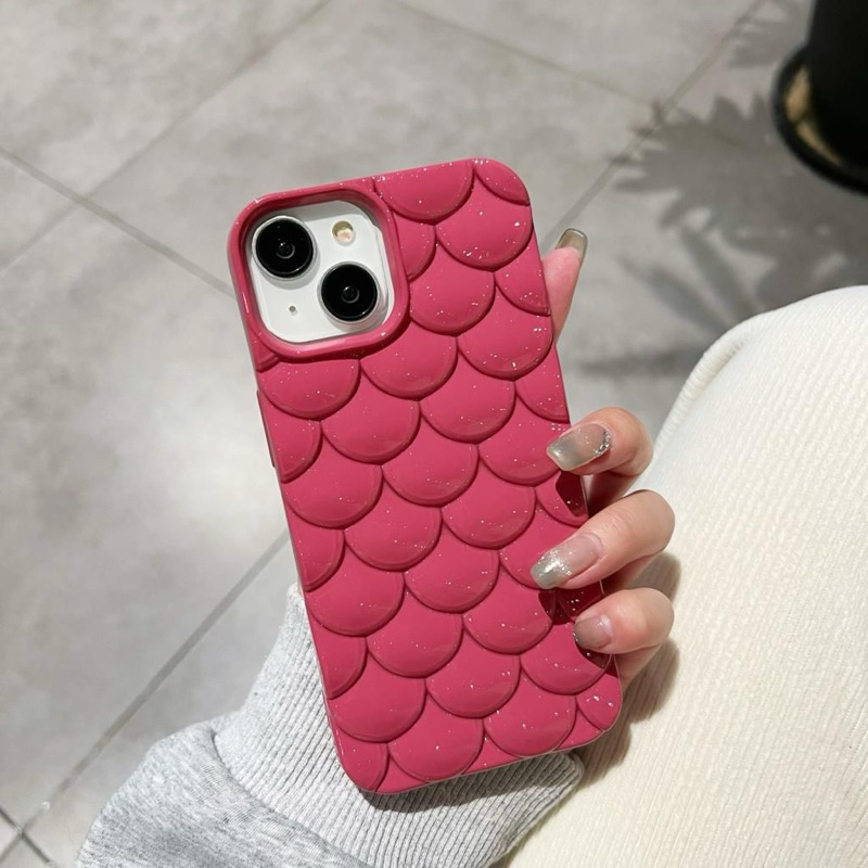 Jual Mermaid Scales pattern 3D case softcase for ip11, ip12, ip12pro ...