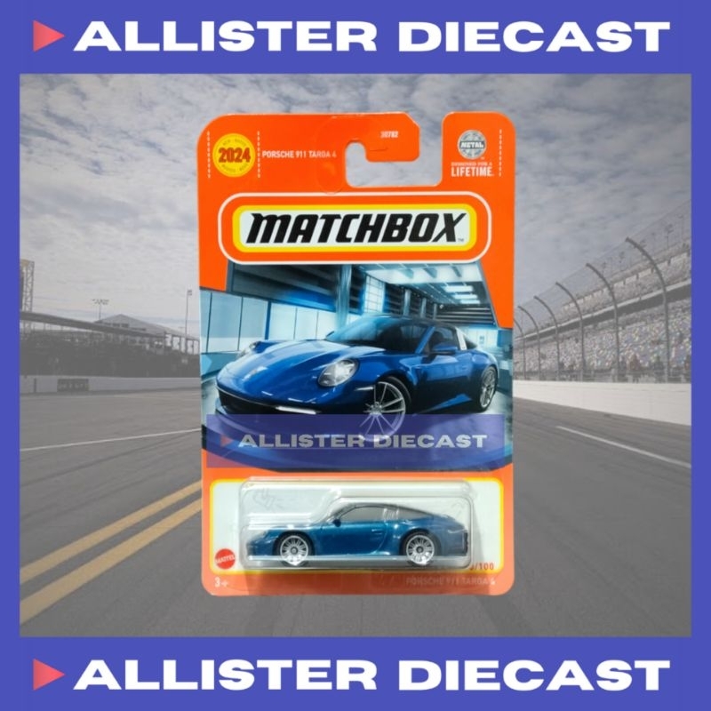 Jual Matchbox 2024 Porsche Targa ALLISTER DIECAST Matchbox Porsche 911 Targa 4 Biru Matchbox ...