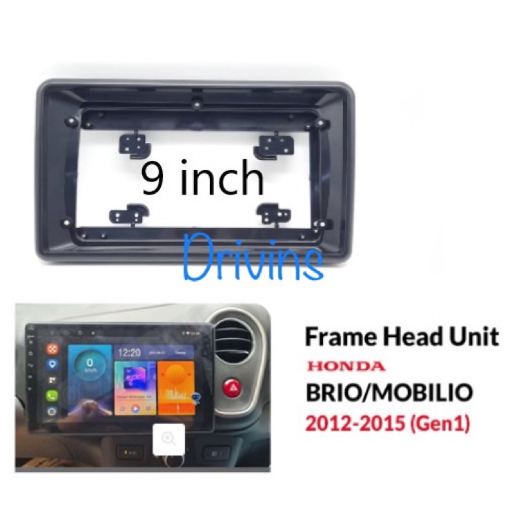 Jual Mrf Frame Head Unit Double Din Android Honda Brio Mobilio 9 Inch ...