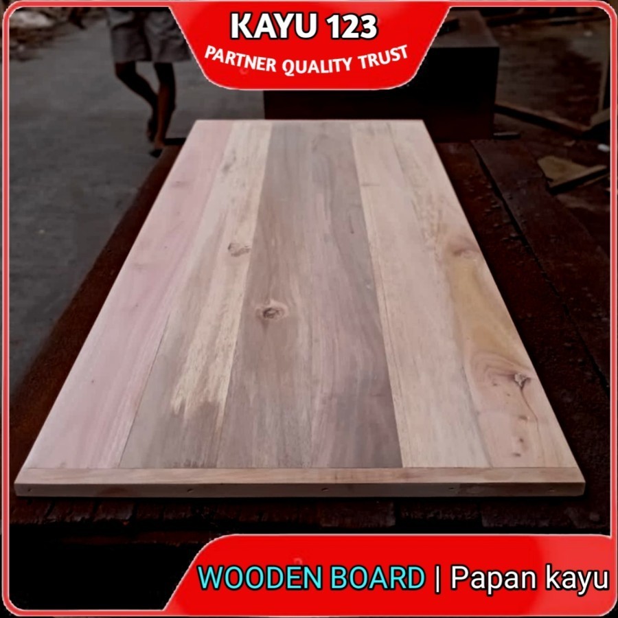 Jual Papan Kayu Bahan Daun Meja Minimalis Ambalan Cutting Wooden Board ...