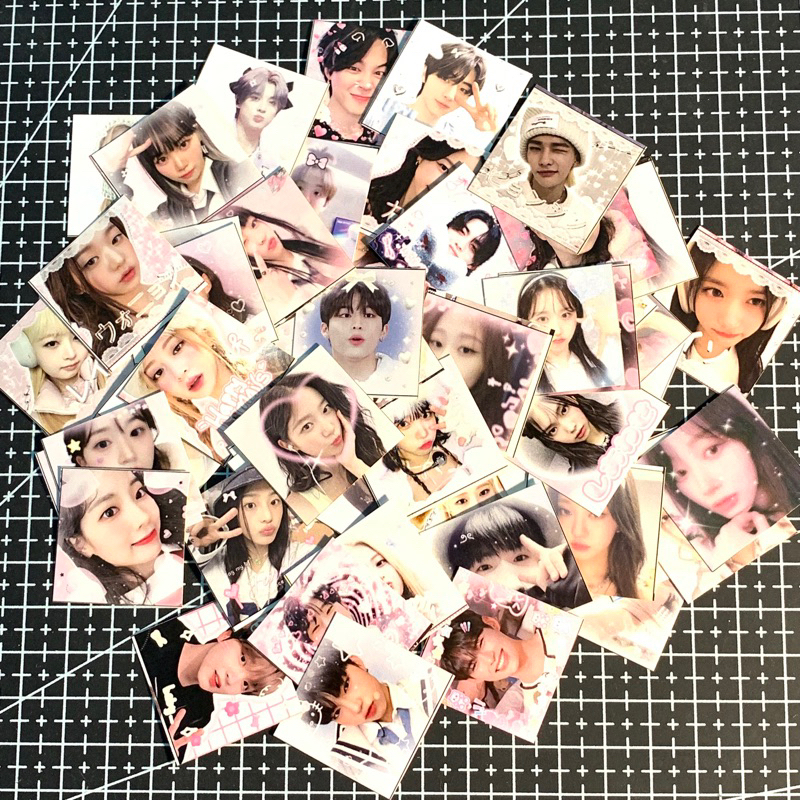 Jual (50pcs) sticker kpop for freebies ala sellkor deco happy mails NCT BTS BLACKPINK NJZ AESPA ...