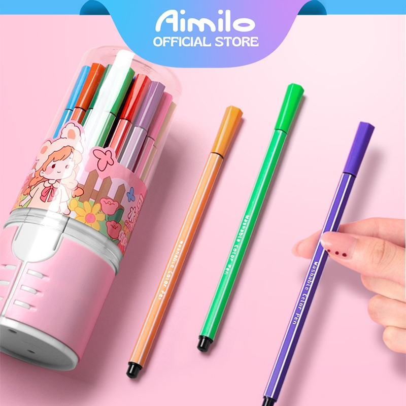 Jual [READY] Aimilo Spidol Anak 1 Set Pulpen Marker Spidol Warna Warni ...