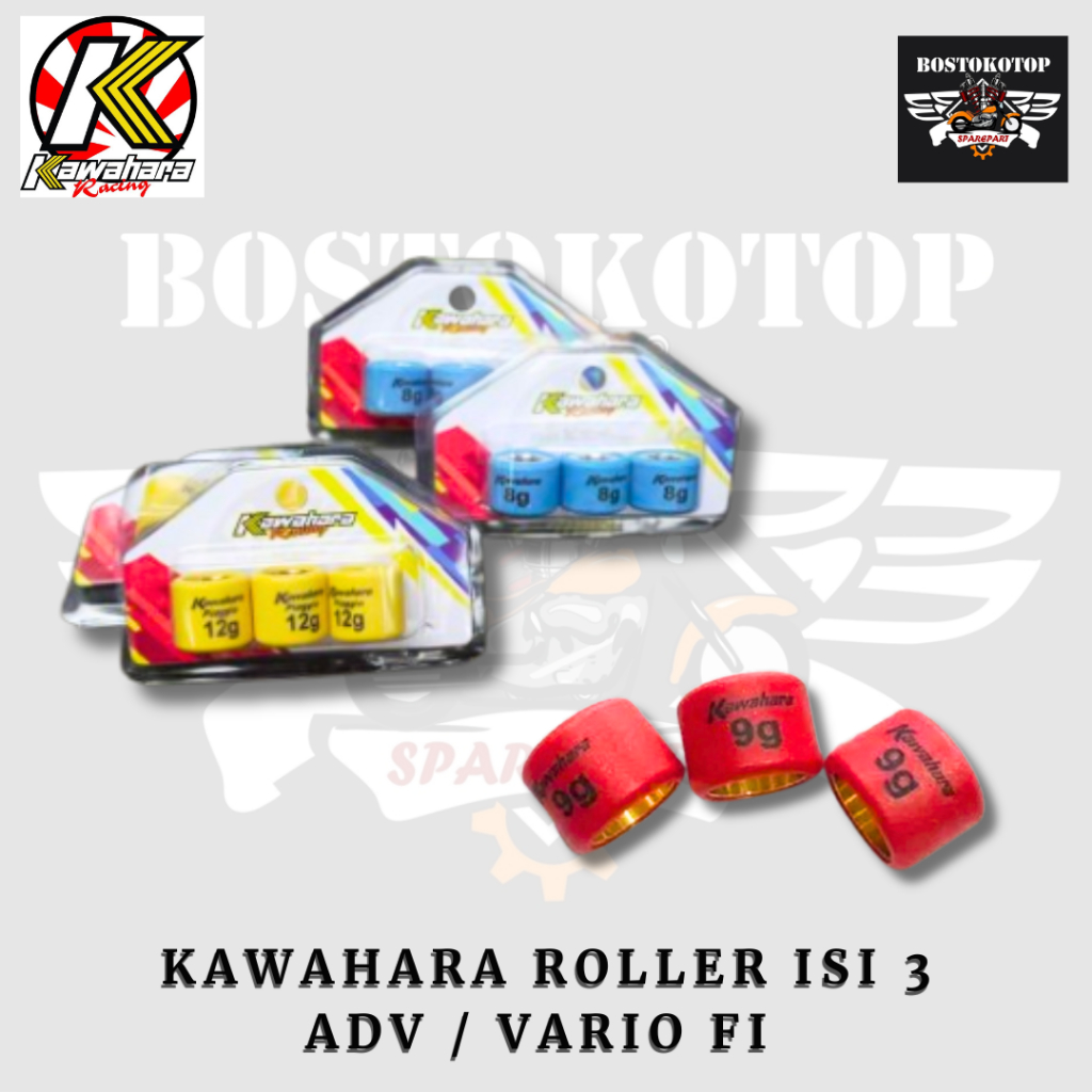 Jual Kawahara Teflon Roller Isi 3 Honda ADV 150 160 Vario FI Injeksi ...