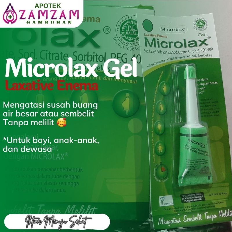 Jual MICROLAX GEL 5 ml Cairan Pencahar untuk Sembelit Laxative Enema ...
