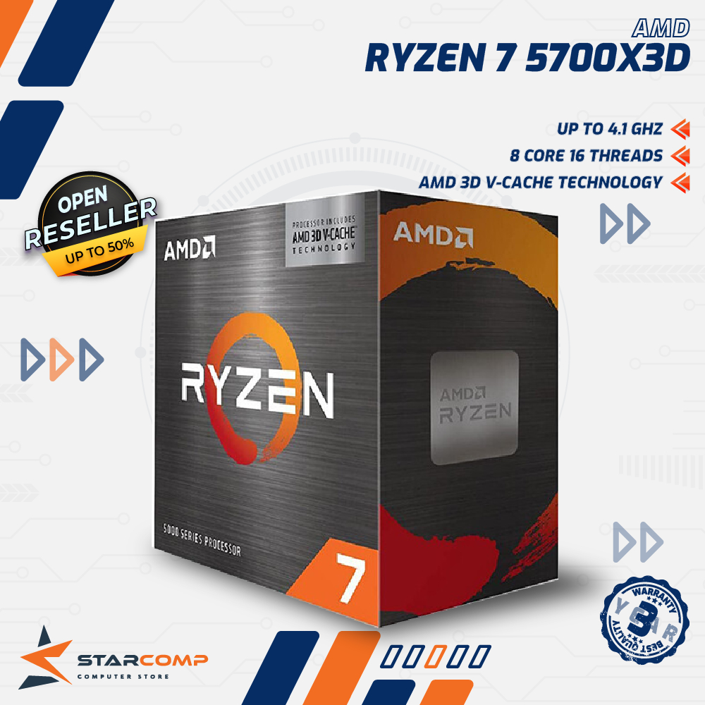 Jual AMD RYZEN 7 5700X3D 8 Cores 16 Threads Up to 4.1GHz AM4 | Shopee Indonesia
