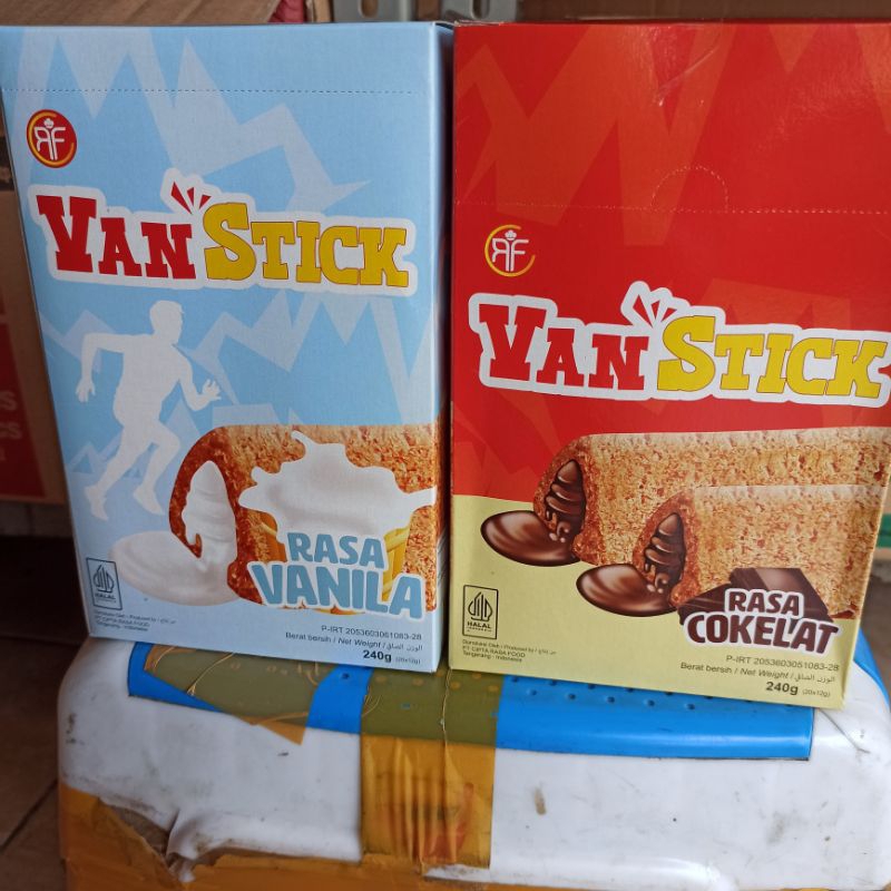 Jual Snack Van Stick Rasa Cokelat Vanila | Shopee Indonesia