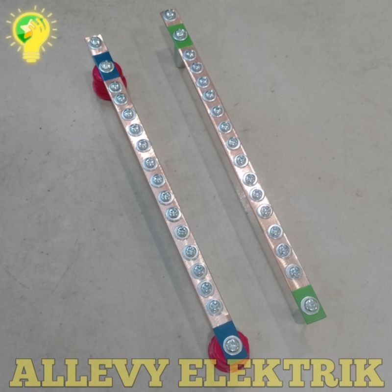 Jual BUSBAR 3X15 NETRAL + GROUND PANJANG 30CM | Shopee Indonesia