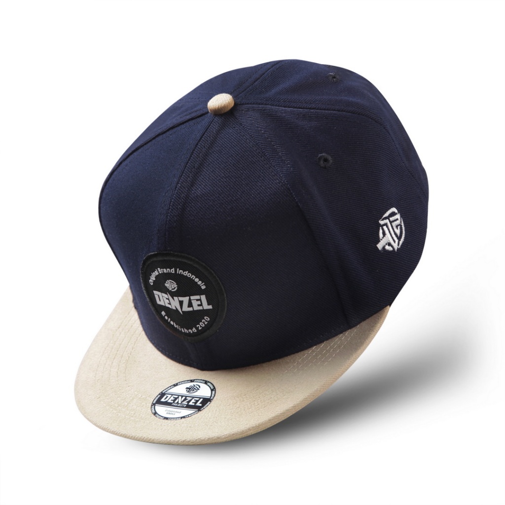 Jual DENZEL DZ 177 Navy Cream Snapback CAP - Topi Distro -Topi Snapback ...