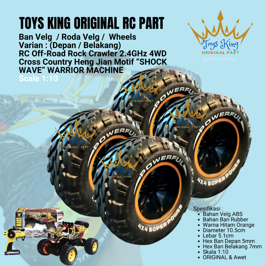 Jual Ban Velg / Roda Velg / Wheels Varian : Depan / Belakang RC Off ...