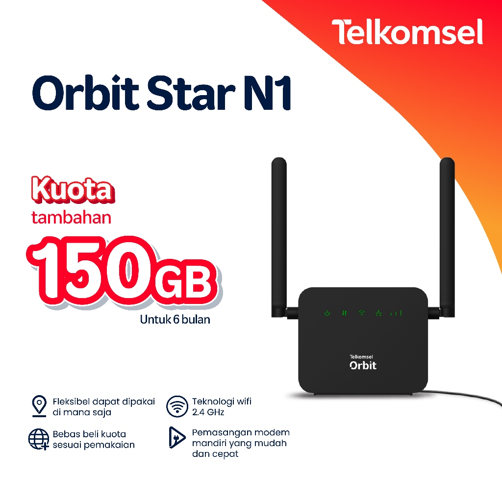 Jual Telkomsel Orbit Star N1 Modem Wifi 4G High Speed | Shopee Indonesia