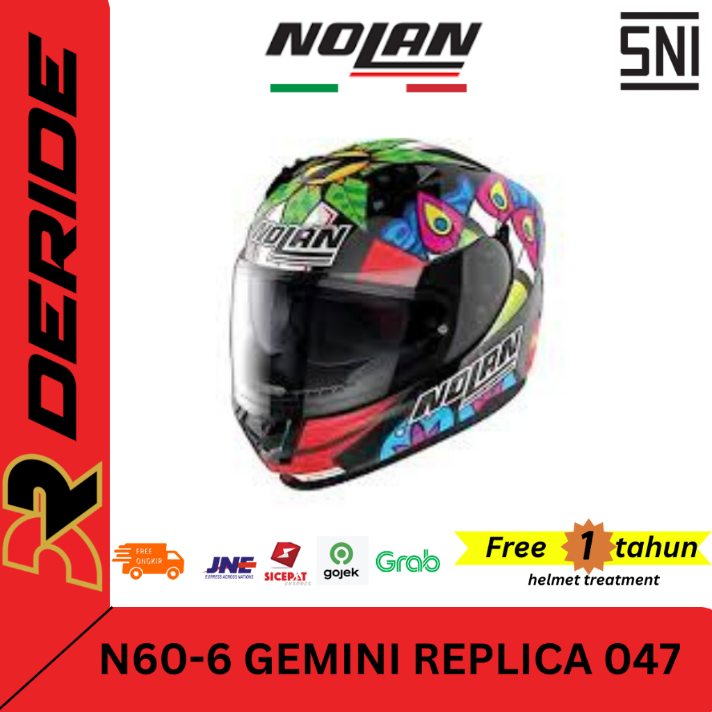 Jual Helm Nolan N60-6 Gemini Replica Motif Chaz Davies 047 Full Face ...