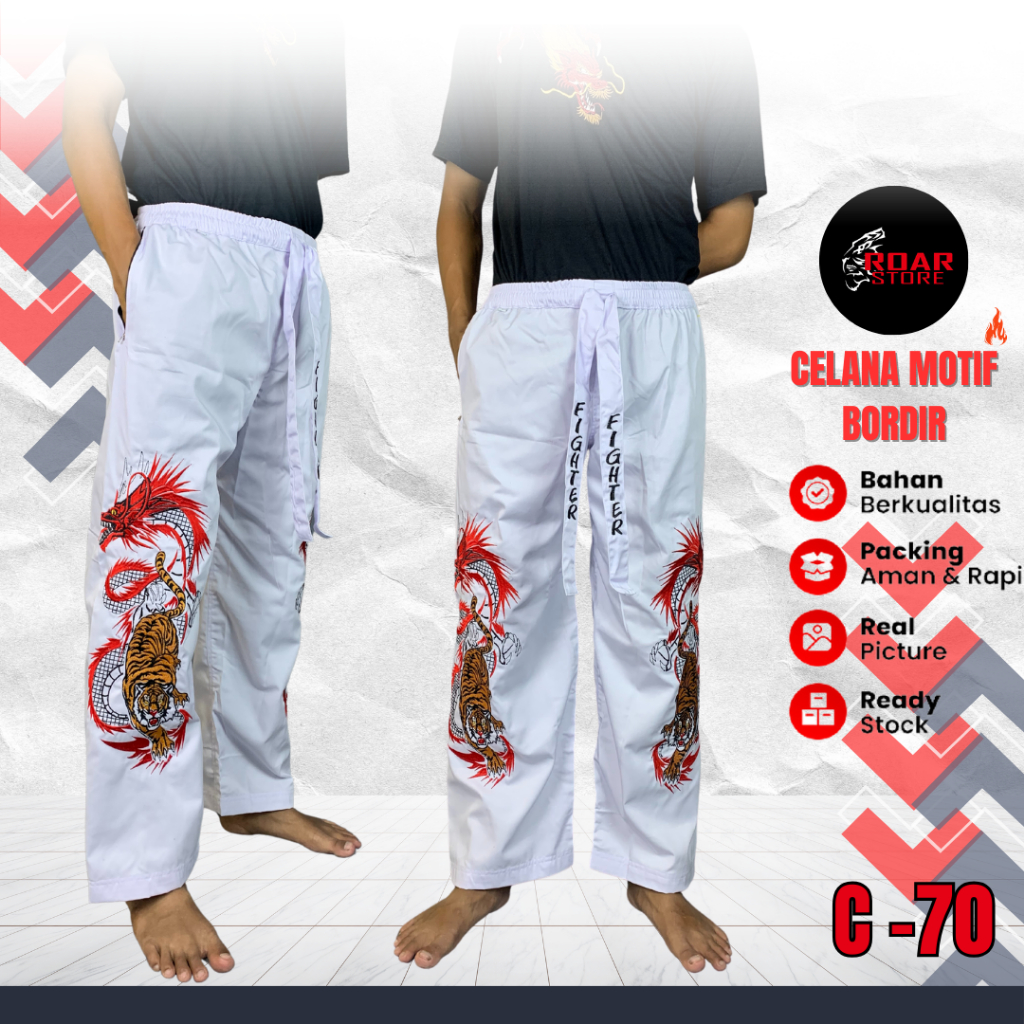 Jual Celana model komprang silat/ bela diri cowok/ priai bodir macan ...
