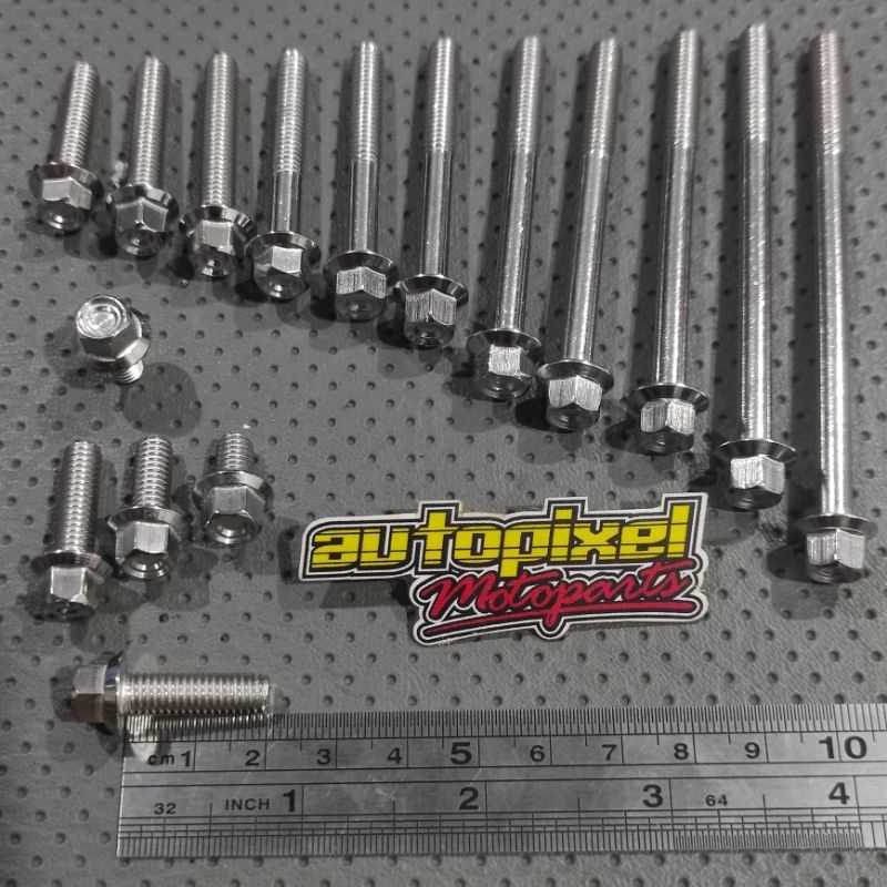 Jual Probolt baut hexagonal drat 10 panjang 2cm stainless baut hexagonal m6x20 thailand | Shopee ...