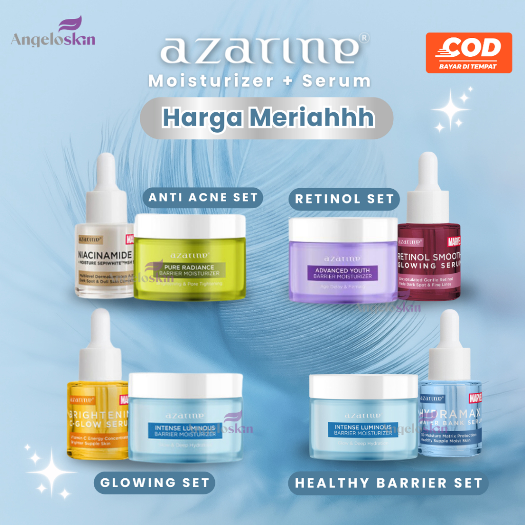 Jual Azarine 2 Pcs Paket Barrier Moisturizer Series with Serum Anti ...