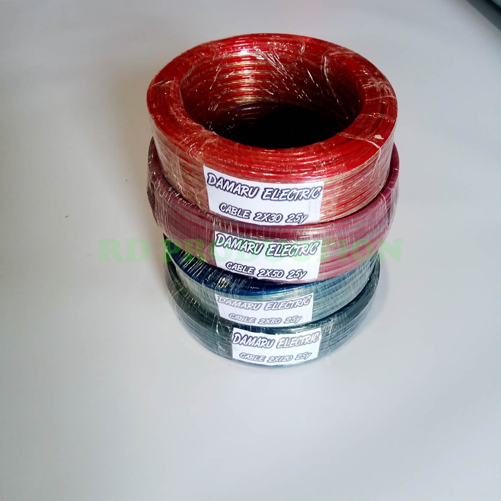 Jual Kabel Listrik Transparan 2x30 2x50 2x80 2x120 25 Yard 25Y ROLL ...