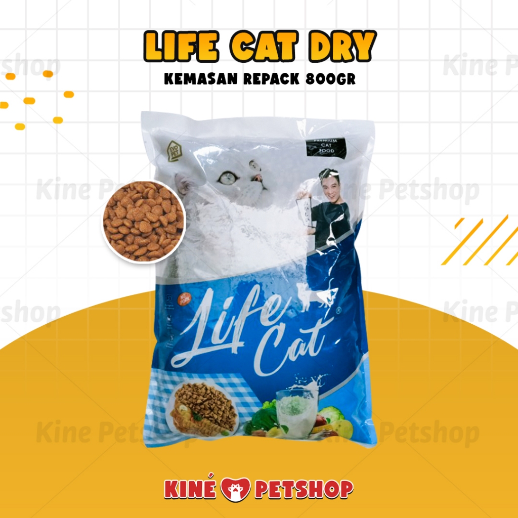 Jual Life Cat Dry Food Makanan Kucing Premium Repack 1kg - 800 gram ...