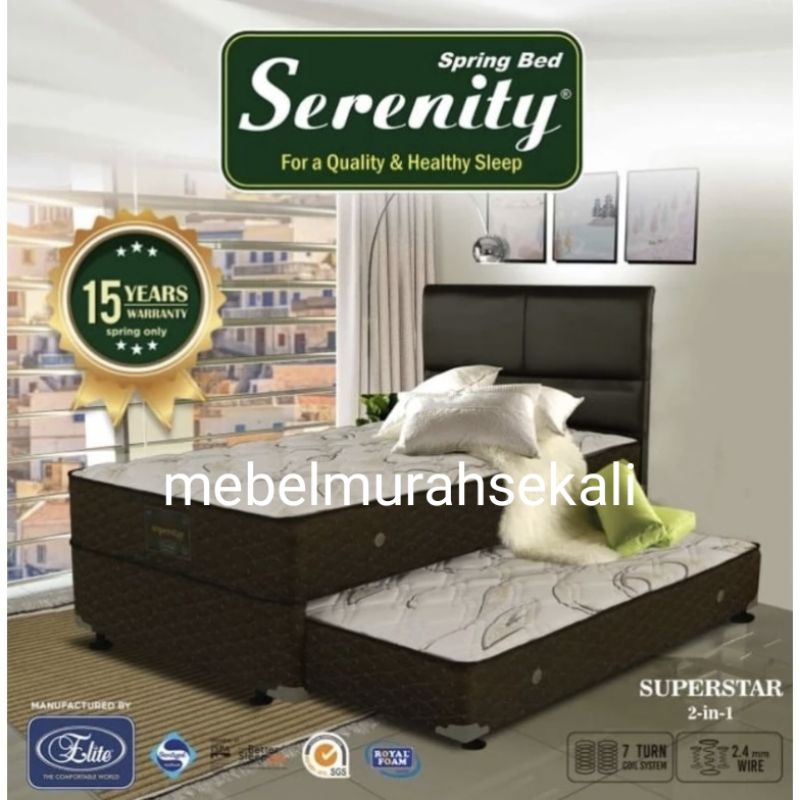 Jual (PROMO) Springbed Elite Serenity Superior Superstar 2in1 Sorong ...