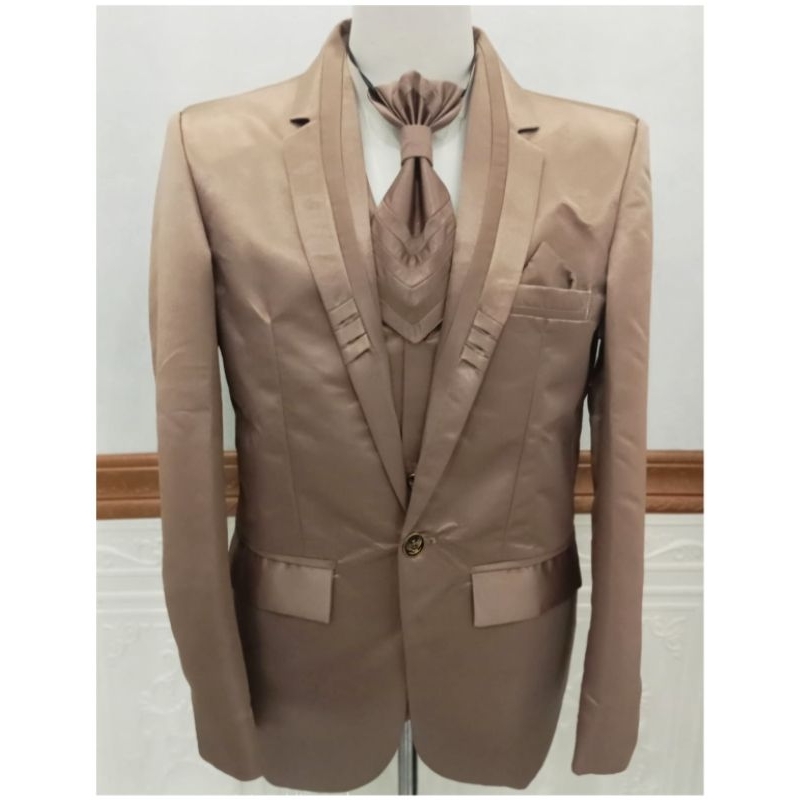 Jual Jas pria model Tuxedo resmi, jas pria 1 set, jas pengantin pria ...