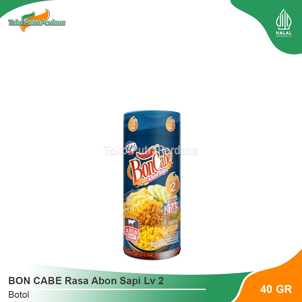 Jual BON CABE Rasa Abon Sapi Lv 2 40gr (Botol) | Shopee Indonesia
