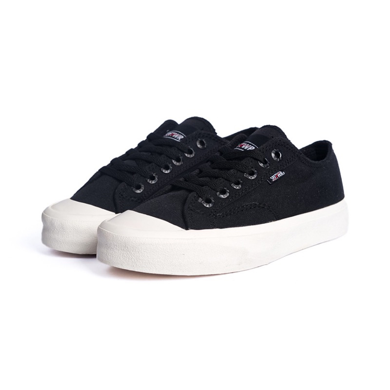 Jual SABA FOOTWEAR Basic Low High 36-44 Black White - Sepatu Sneakers ...