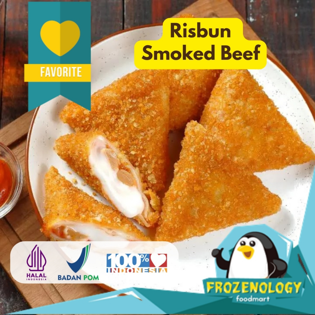 Jual Risbun Smoked Beef - Risoles Smoked Beef Camilan Frozen Food isi 5 ...