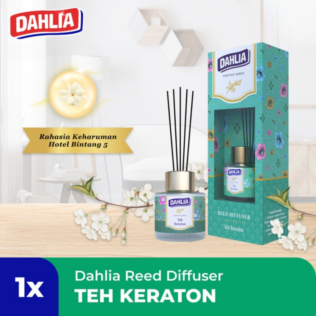 Jual DAHLIA REED DIFFUSER AIR FRESHENER HERITAGE SERIES CENDANA TEH ...