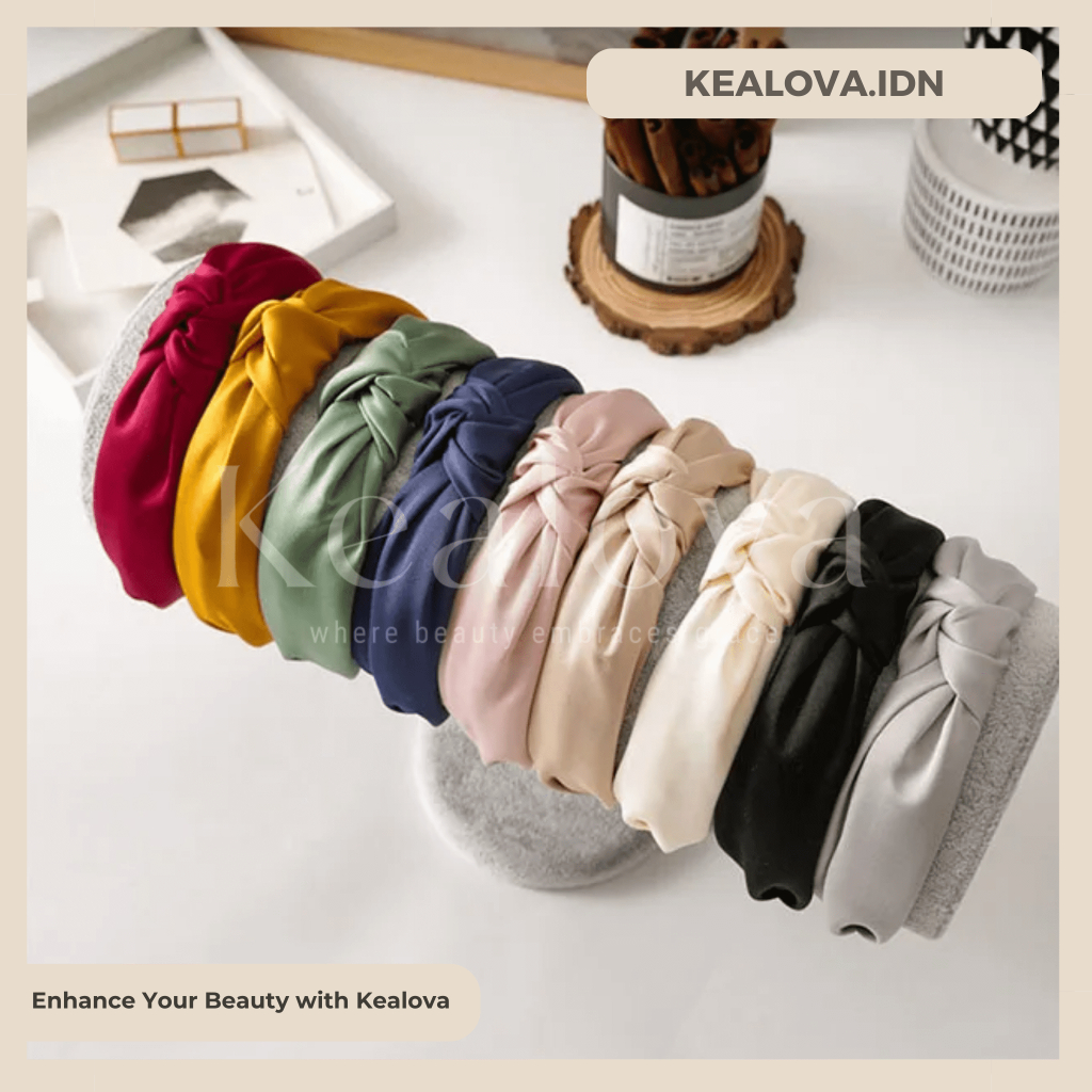 Jual KEALOVA Bando Simpul Korea bahan Satin ORIGINAL | Shopee Indonesia