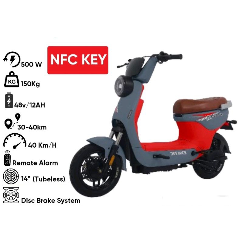 Jual SEPEDA LISTRIK EXOTIC X TRACK PRO NFC REM CAKRAM | Shopee Indonesia