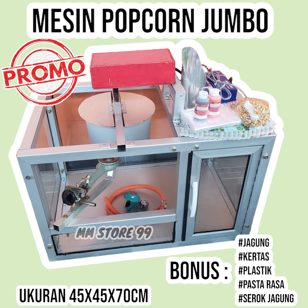 Jual MESIN POPCORN MULTIFUNGSI BESAR / MESIN POPCORN JUMBO / MESIN ...