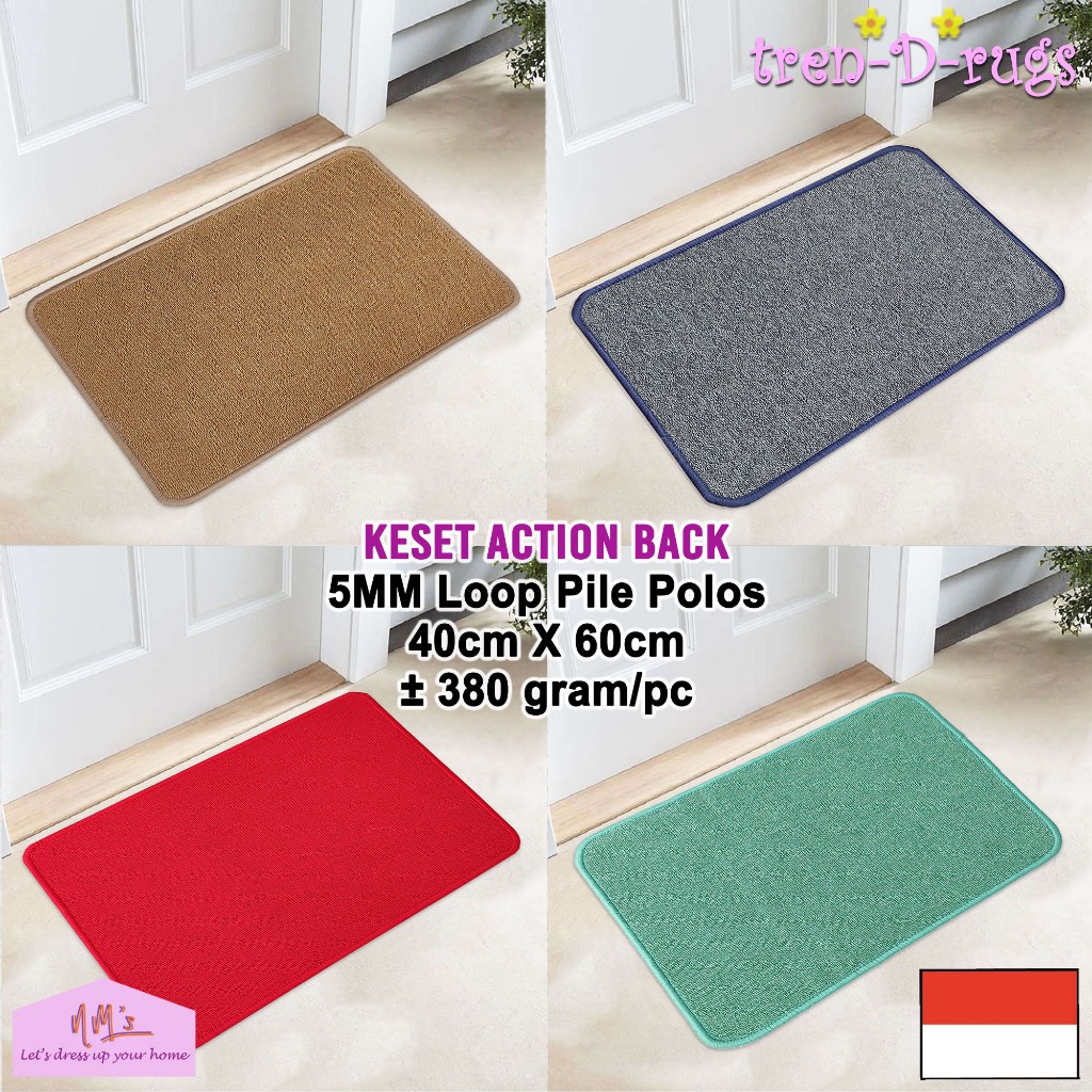 Jual Tren-D-rugs Keset kaki polos 40 cm x 60 cm aesthetic modern bulu ...