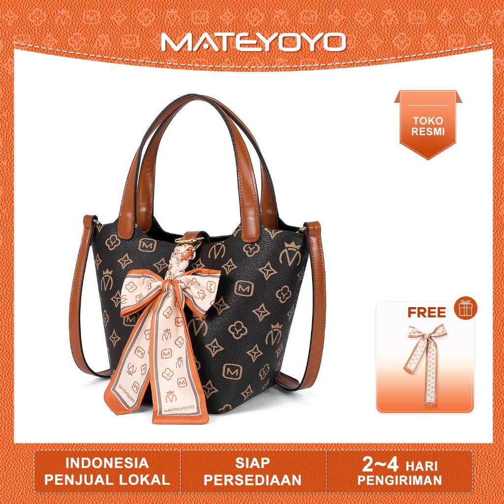 Jual MATEYOYO Tas Bahu Retro Tas Ember Wanita Kapasitas Besar Baru Dicetak Satu Bahu Tas Tangan ...