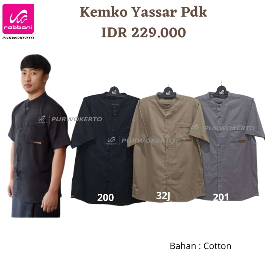 Jual RABBANI - KEMEJA KOKO YASSAR PDK / KEMKO YASSAR RABBANI | Shopee ...