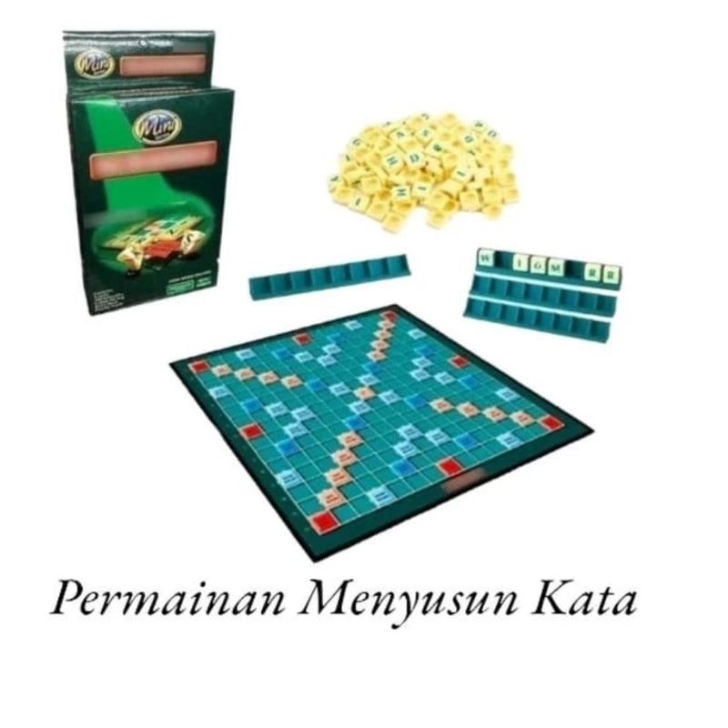 Jual Mainan Family Game Menyusun Kata Susun Kata Scra Board | Shopee ...