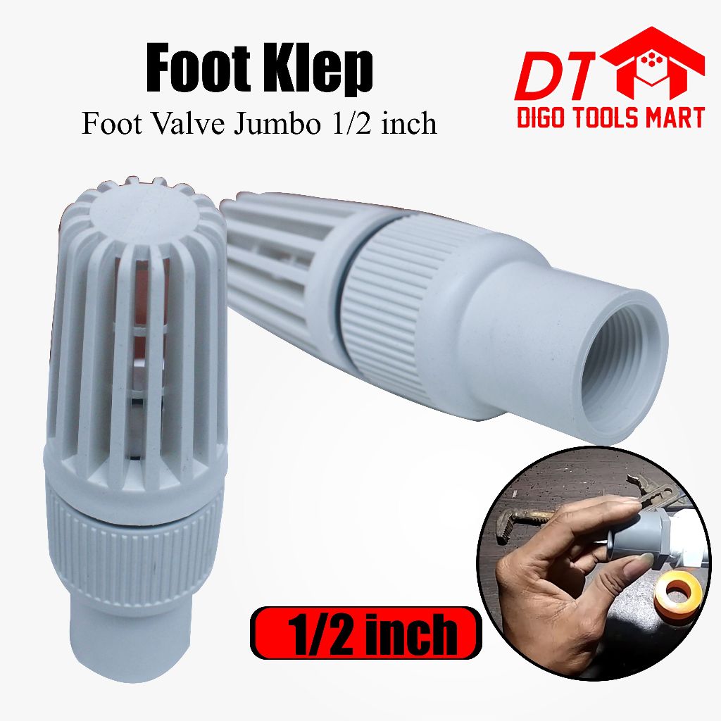 Jual Foot Klep Foot Valve Jumbo PVC 1/2 Inci | Shopee Indonesia