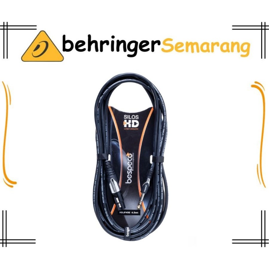 Jual Bespeco HDJF600 - HDJF 600 Microphone cable - Jack XLR Female 6 ...