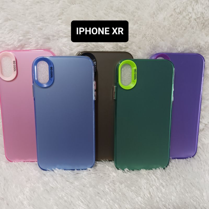 Jual SOFTCASE CASING IPHONE XR HYBRID IMD COLOR PLATE HOLOGRAM MACARON ...