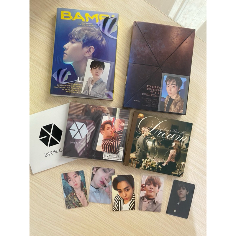 Jual EXO BAEKHYUN ALBUM (FULL SET + poster) bambi dftf japan exo ...