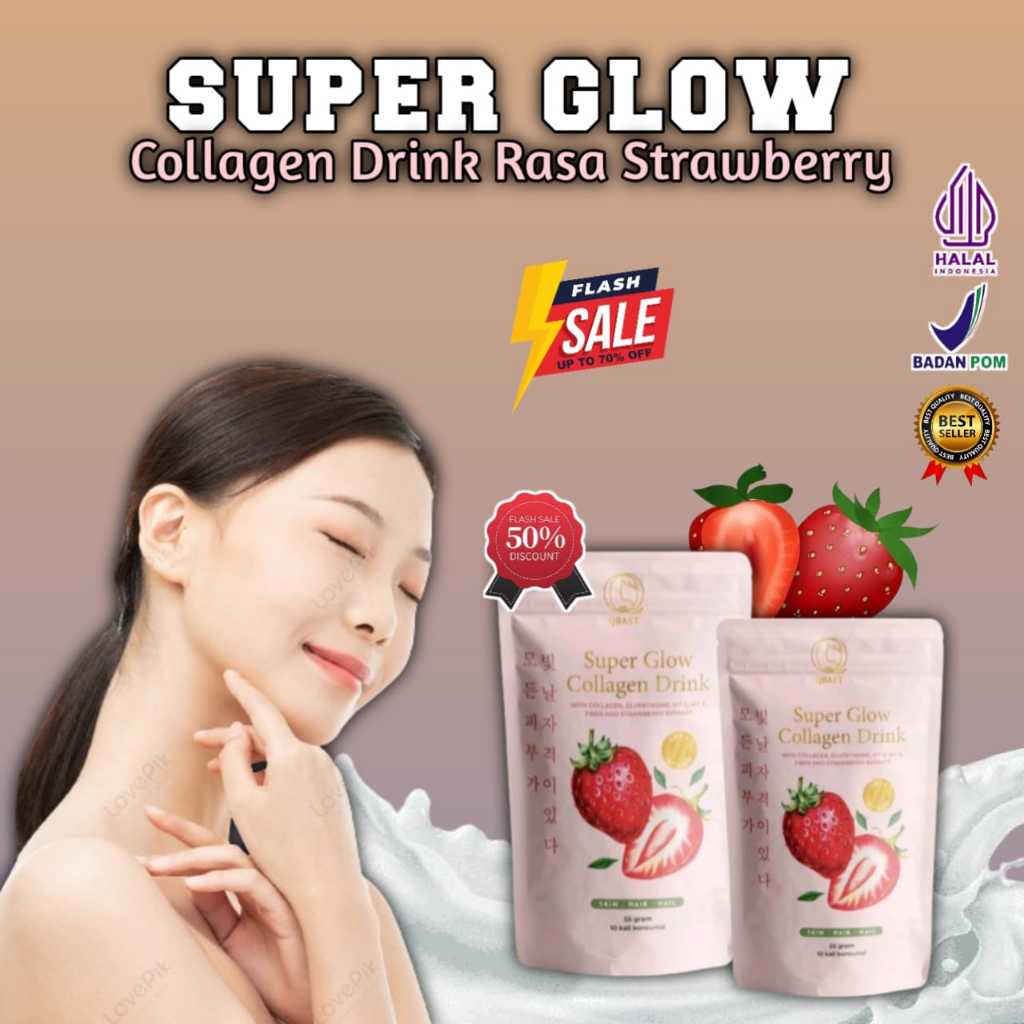 Jual PRODUK TERPOPULER Super Glow Collagen Drink Minuman Pemutih Badan ...