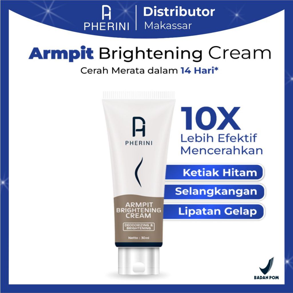 Jual PHERINI New Packaging Underarm Armpit Brightening Cream Pencerah ...