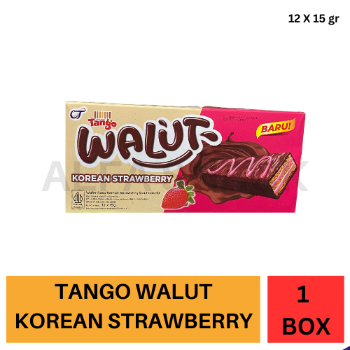 Jual Tango Walut Korean Strawberry 1 Box (12 x 15 gr) | Shopee Indonesia