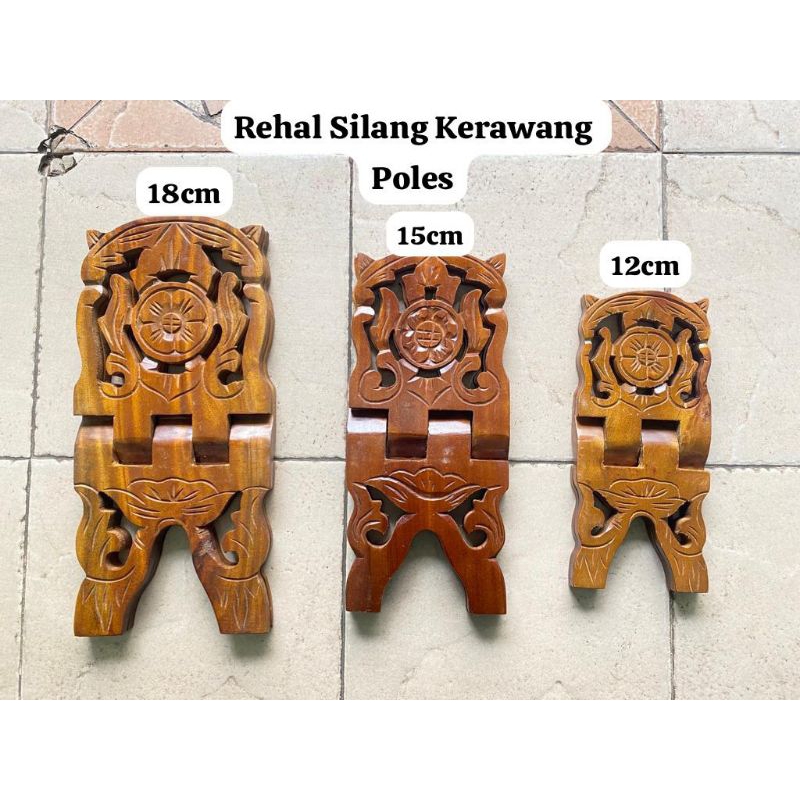 Jual Rehal / Tatakan Ngaji Kayu Kerawang Poles | Shopee Indonesia